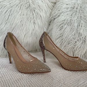 Shoes | New Sparkly Sheer Pumps With Rhinestones | Poshmark